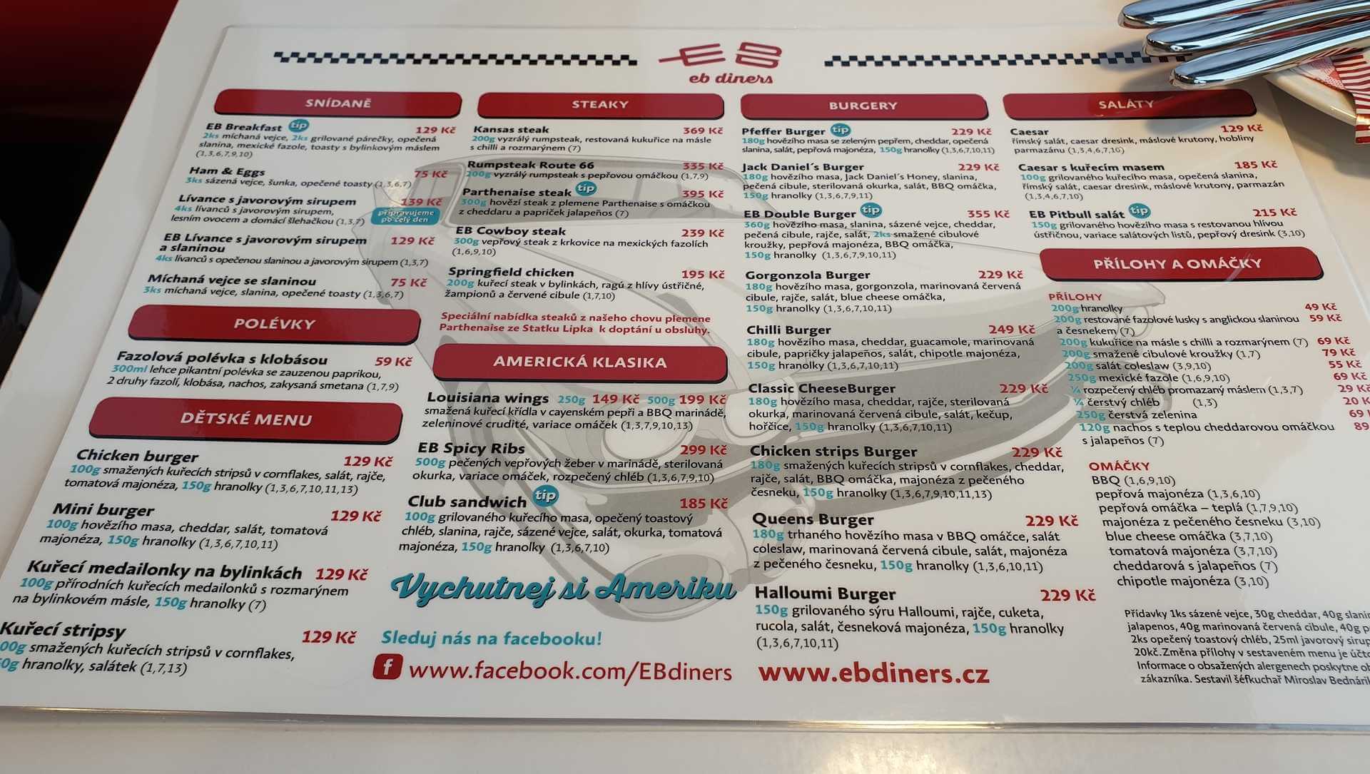 EB diners - Americká burger restaurace, Hradec Králové - Přijdu znovu